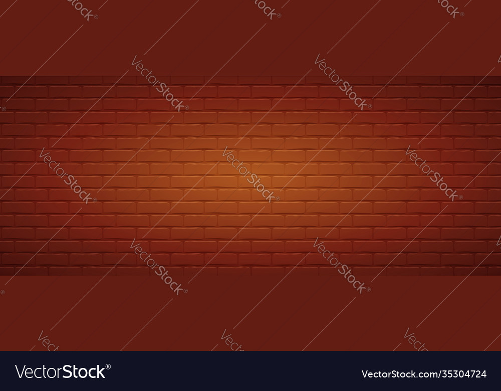 Brick wall dark red with pattern Royalty Free Vector Image