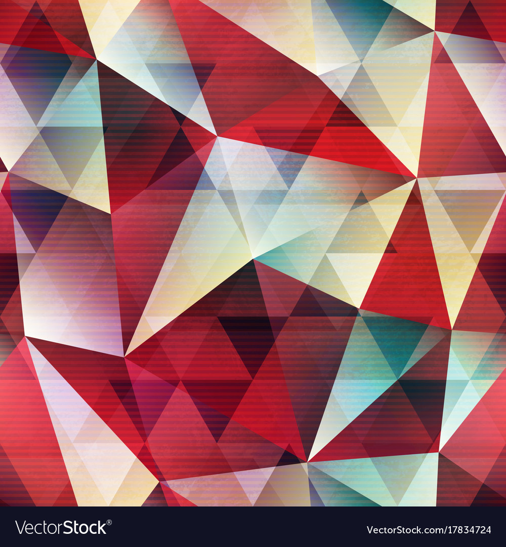 Red triangle seamless pattern Royalty Free Vector Image