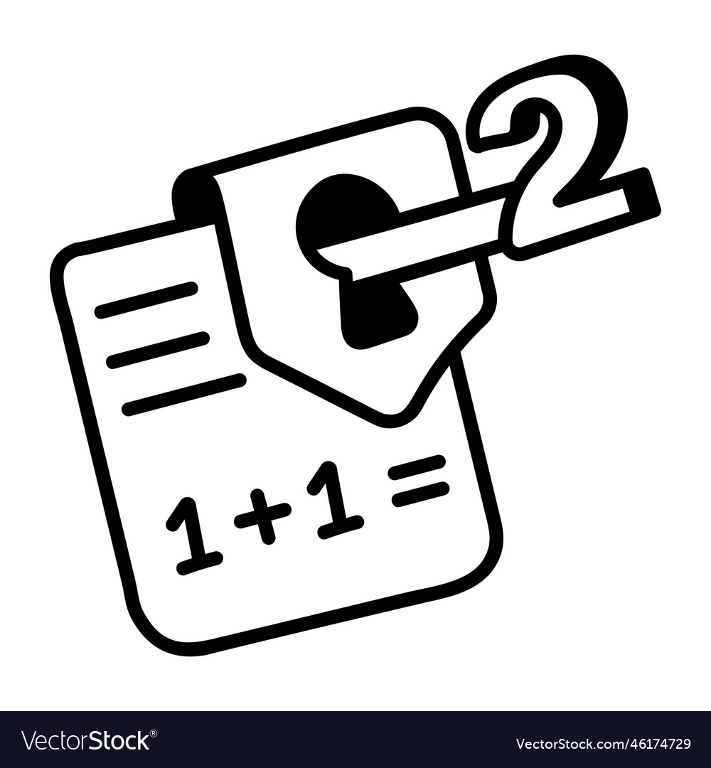 Arithmetic solution Royalty Free Vector Image - VectorStock
