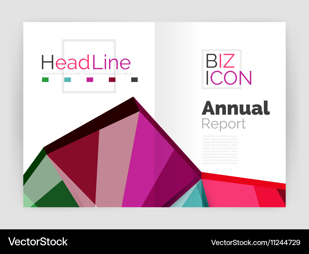 Business annual report abstract backgrounds Vector Image