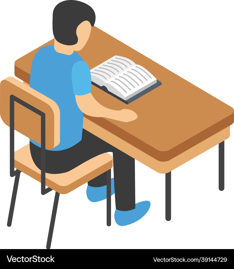 Learning student Royalty Free Vector Image - VectorStock