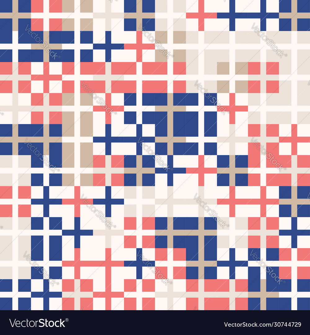 Random colored abstract geometric mosaic pattern Vector Image