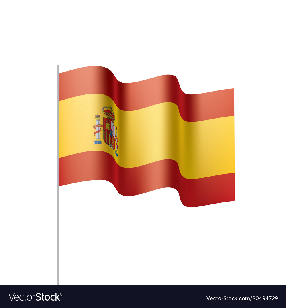 Spain flag Royalty Free Vector Image - VectorStock
