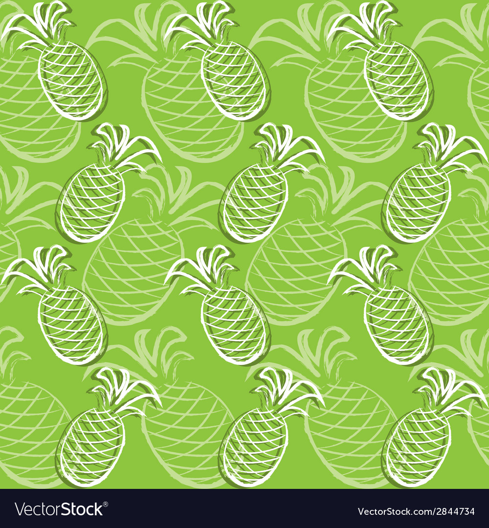 Pineapple pattern Royalty Free Vector Image - VectorStock
