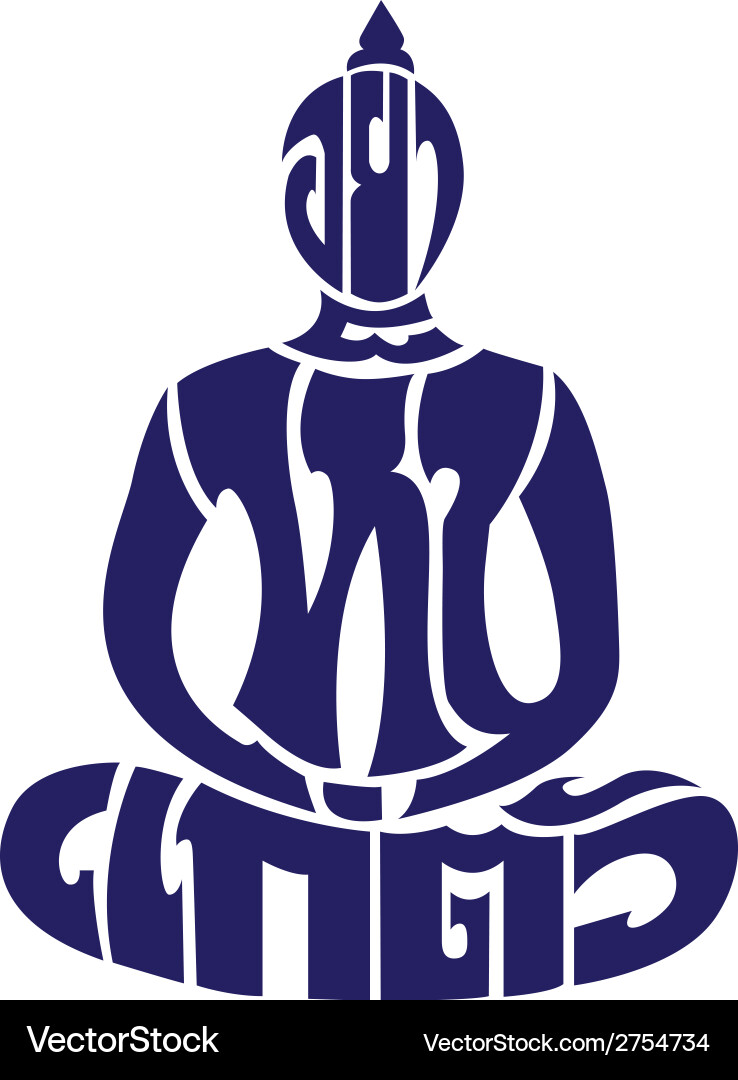 Thai words do not be selfish Royalty Free Vector Image