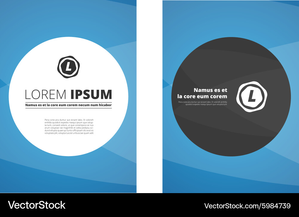 Leaflet template Royalty Free Vector Image - VectorStock
