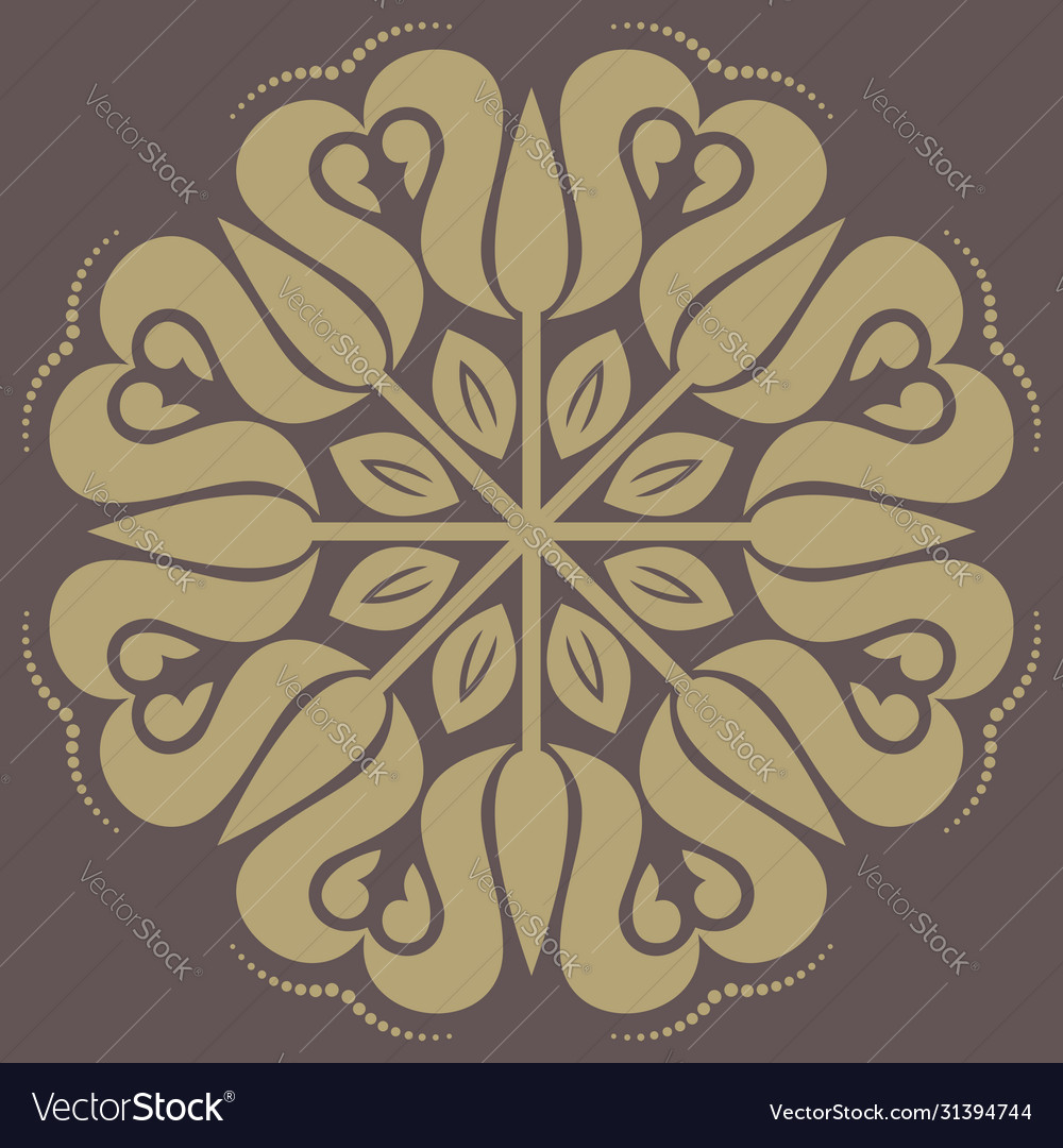Damask orient pattern Royalty Free Vector Image