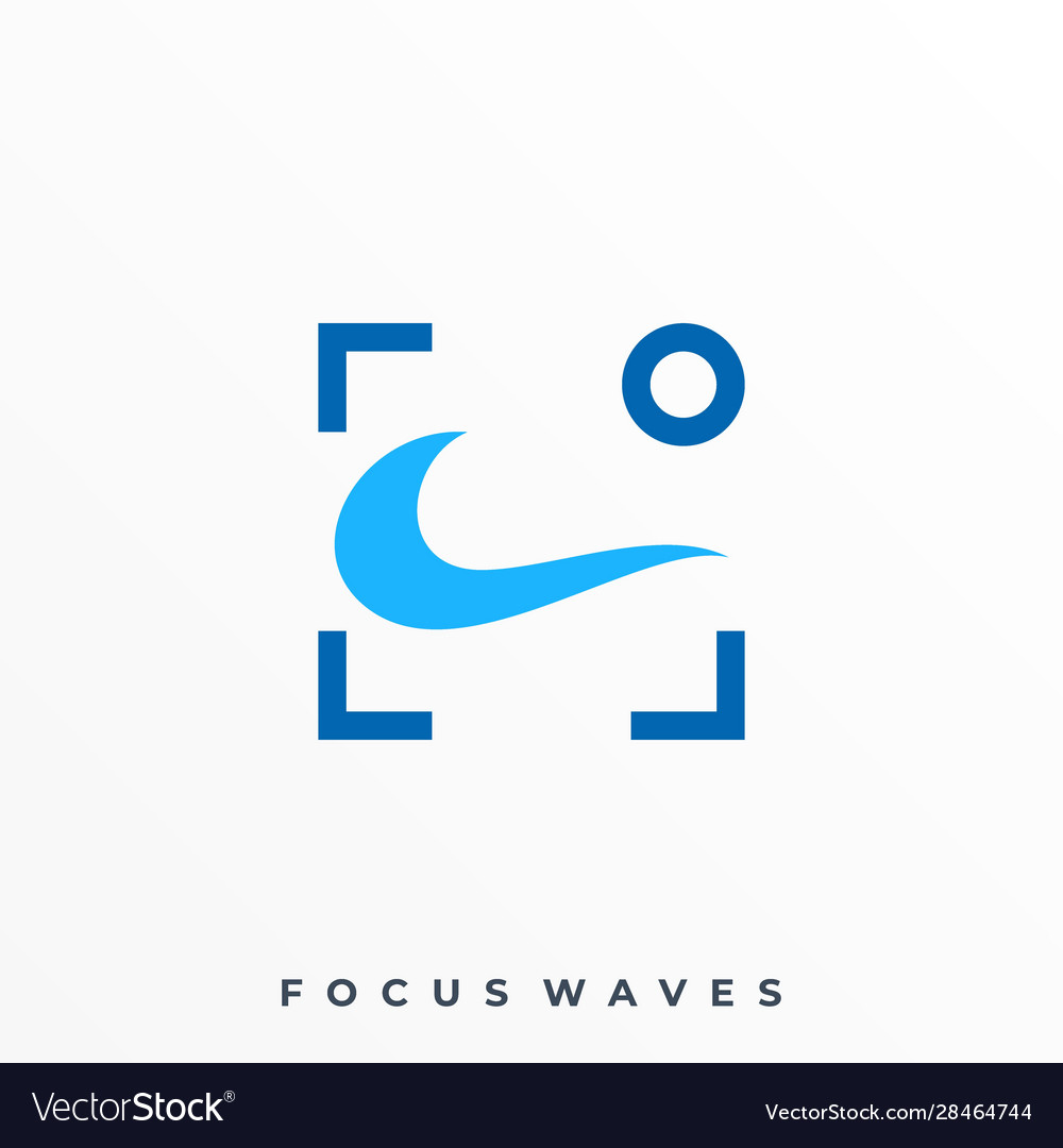 Focus waves template Royalty Free Vector Image