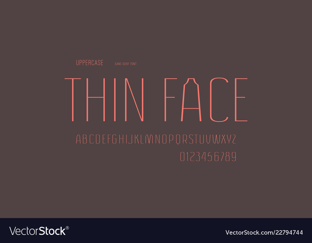 Stock sans serif font alphabet typography Vector Image Stock sans serif font alphabet typography Vector Image