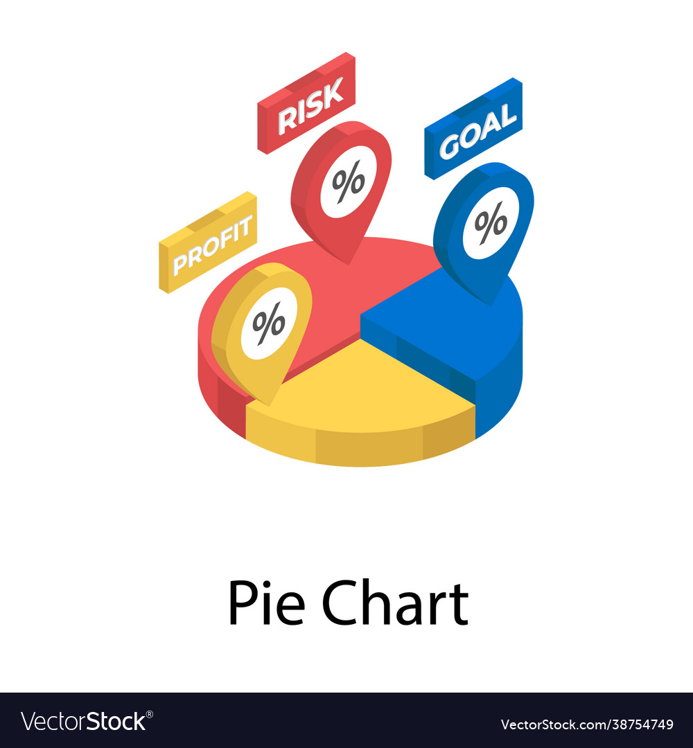 Pie chart Royalty Free Vector Image - VectorStock