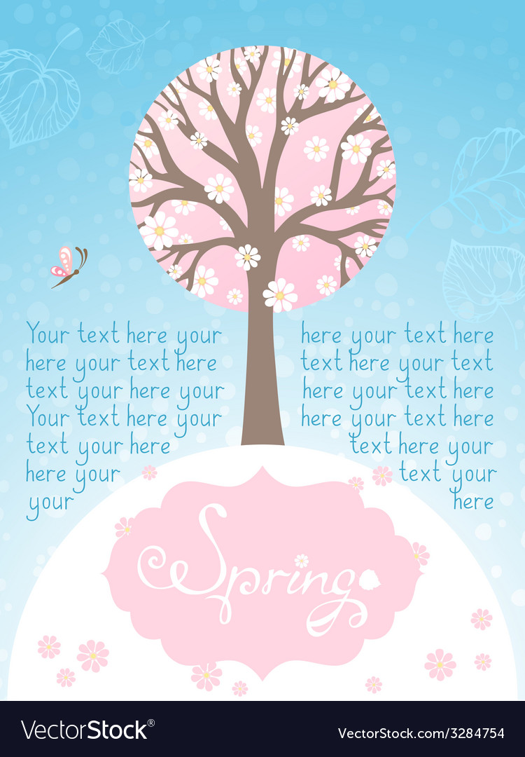 Spring background Royalty Free Vector Image - VectorStock