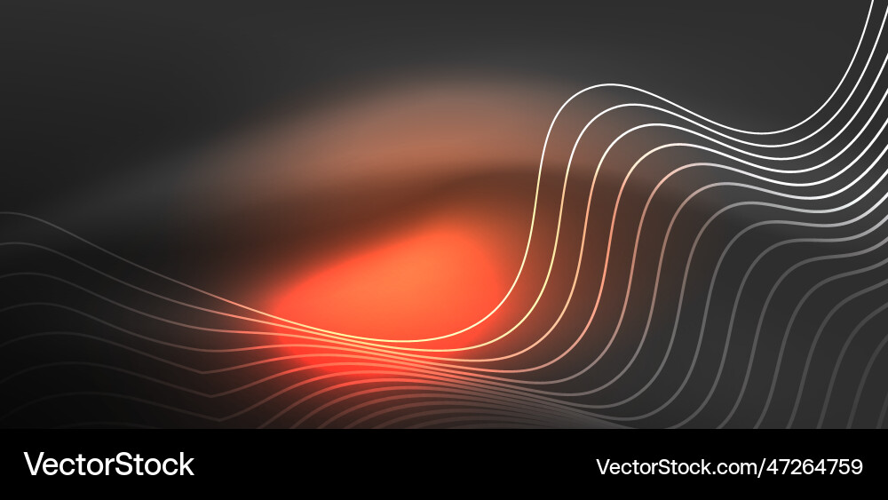 Abstract background neon wave hi-tech design Vector Image