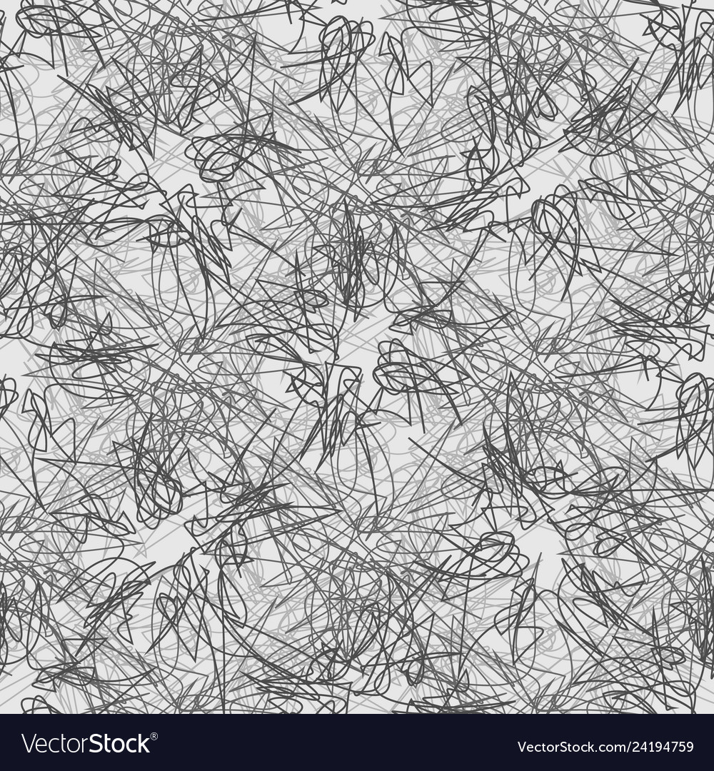 Abstract scratched seamless pattern scribbled Vector Image Abstract scratched seamless pattern scribbled Vector Image
