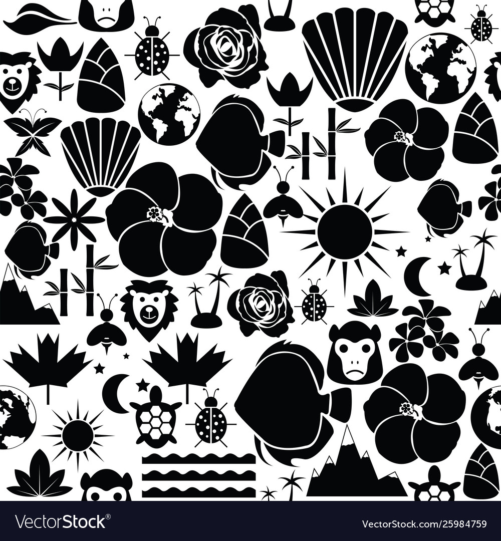 Nature seamless pattern background icon Royalty Free Vector Nature seamless pattern background icon Royalty Free Vector