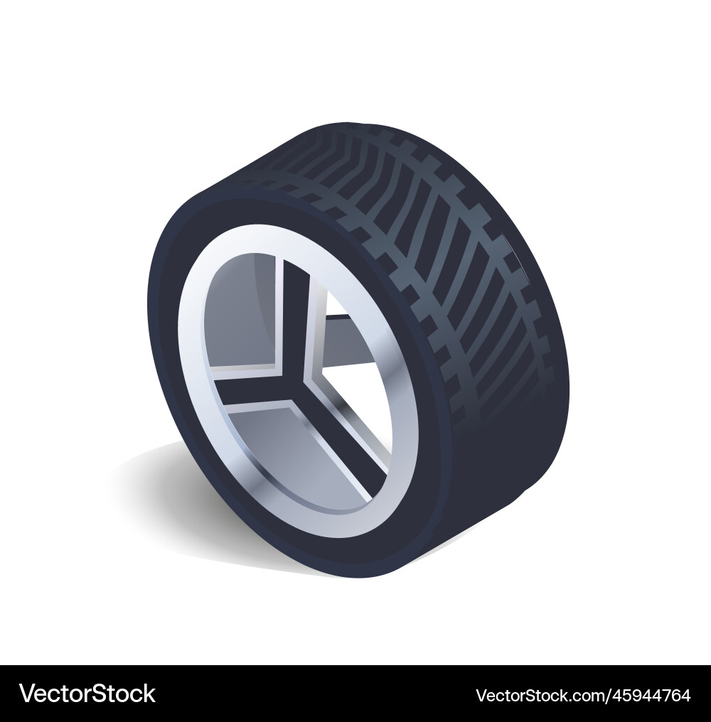 Car tire concept Royalty Free Vector Image - VectorStock