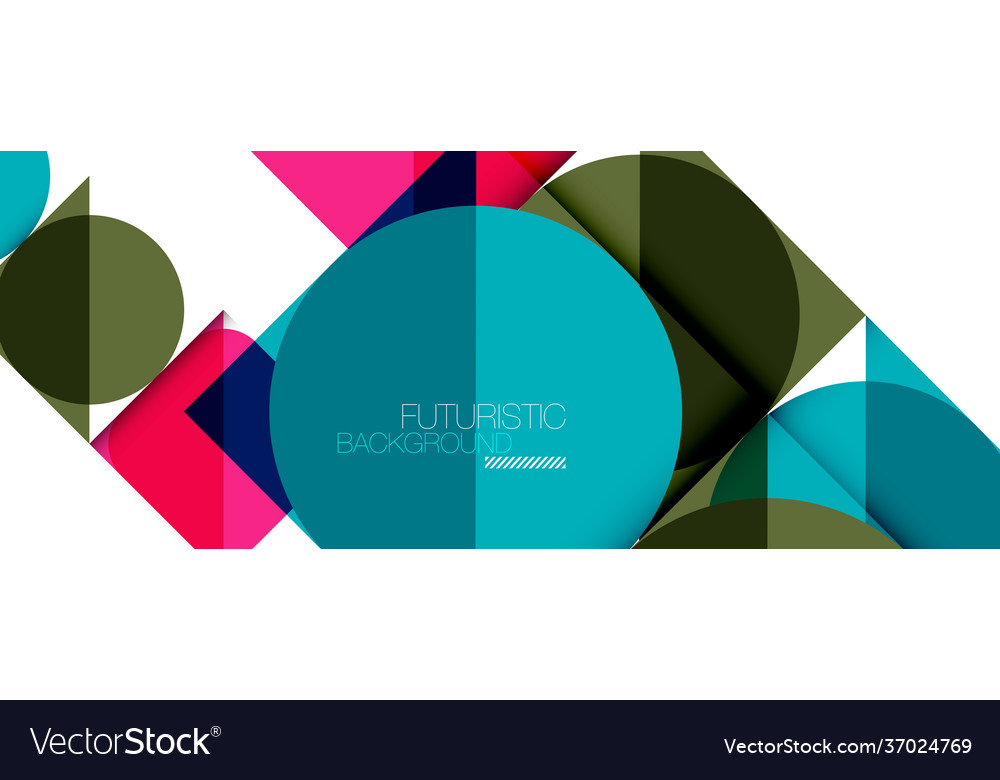 Clean minimal geometric abstract background Vector Image