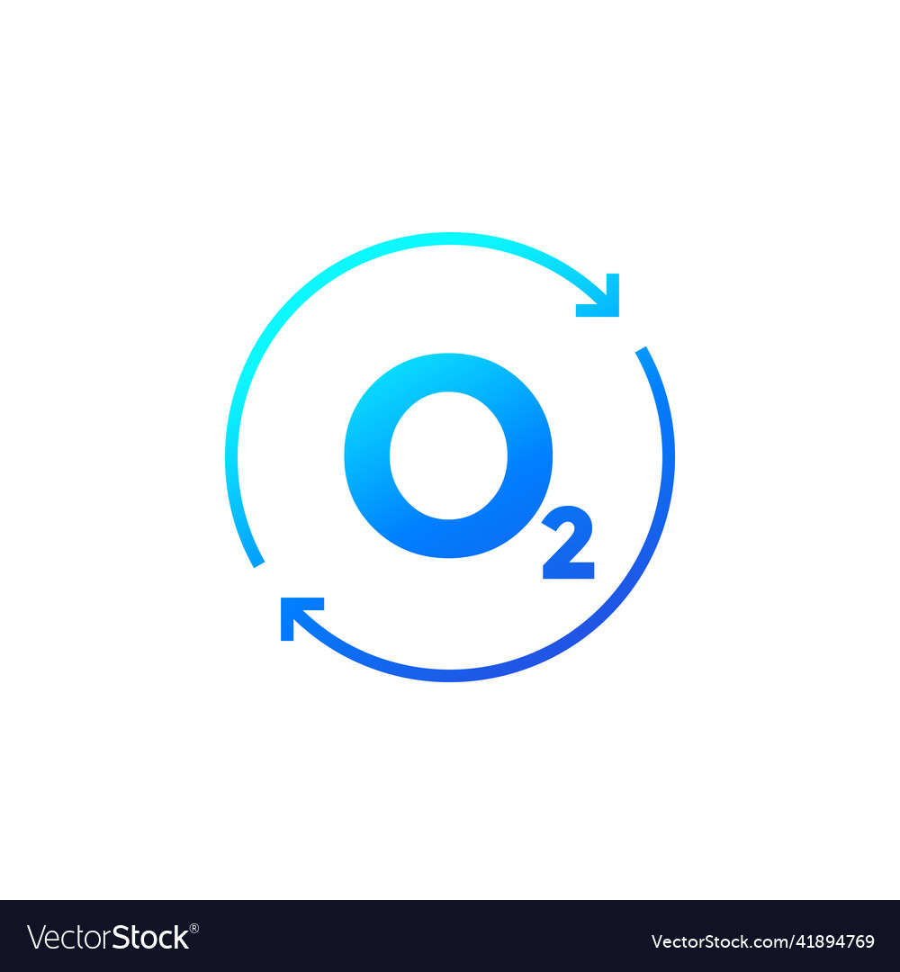 Oxygen icon with arrows design Royalty Free Vector Image Oxygen icon with arrows design Royalty Free Vector Image