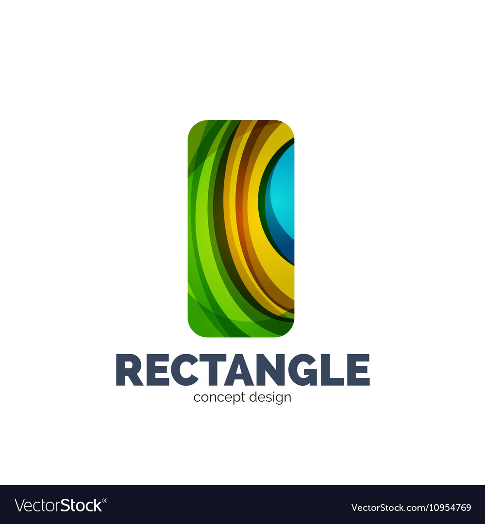 Rectangle logo Royalty Free Vector Image - VectorStock