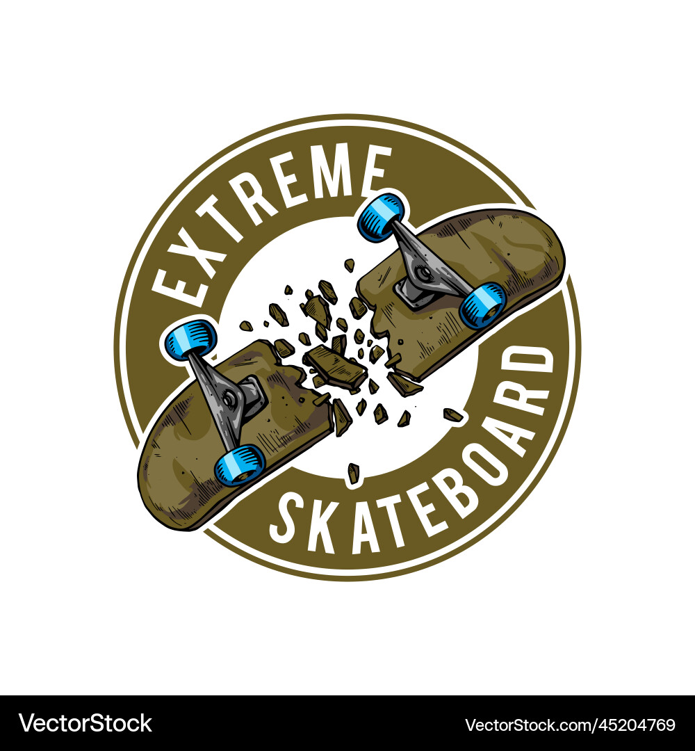 Skateboard artwork Royalty Free Vector Image - VectorStock