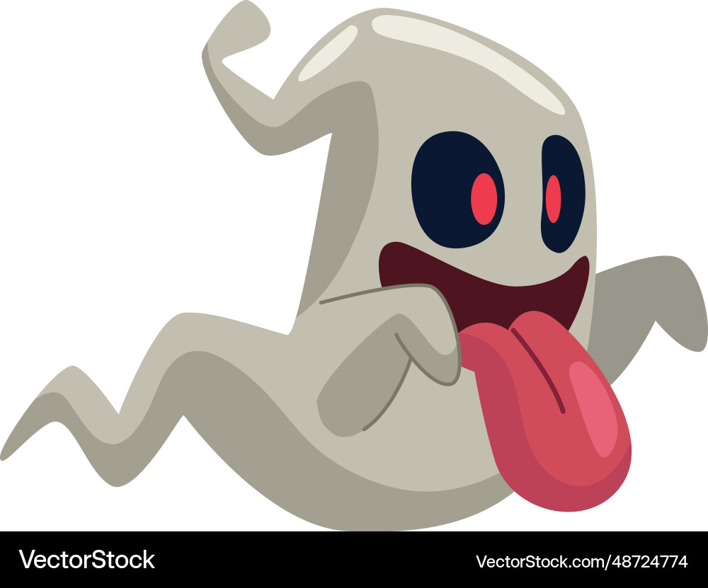 Halloween character ghost Royalty Free Vector Image