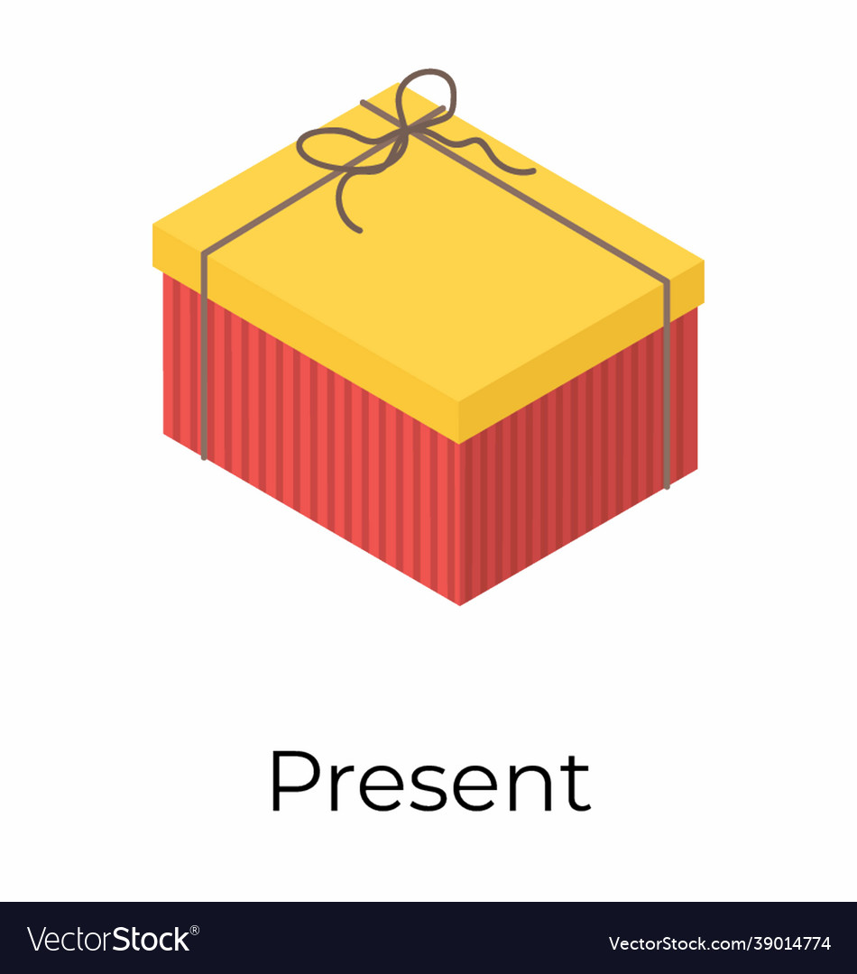 Present Royalty Free Vector Image - VectorStock