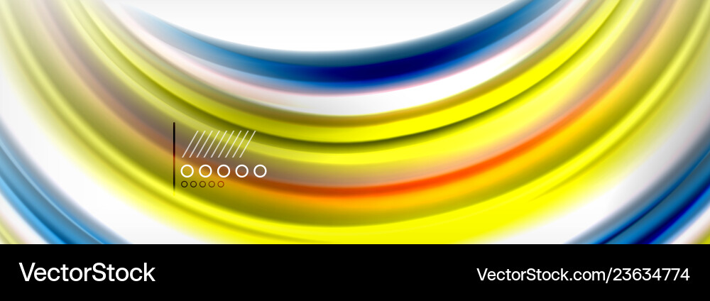 Smooth liquid blur wave background color flow Vector Image