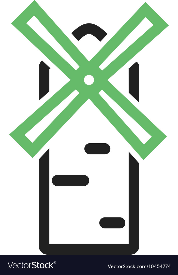 Windmill Royalty Free Vector Image - VectorStock