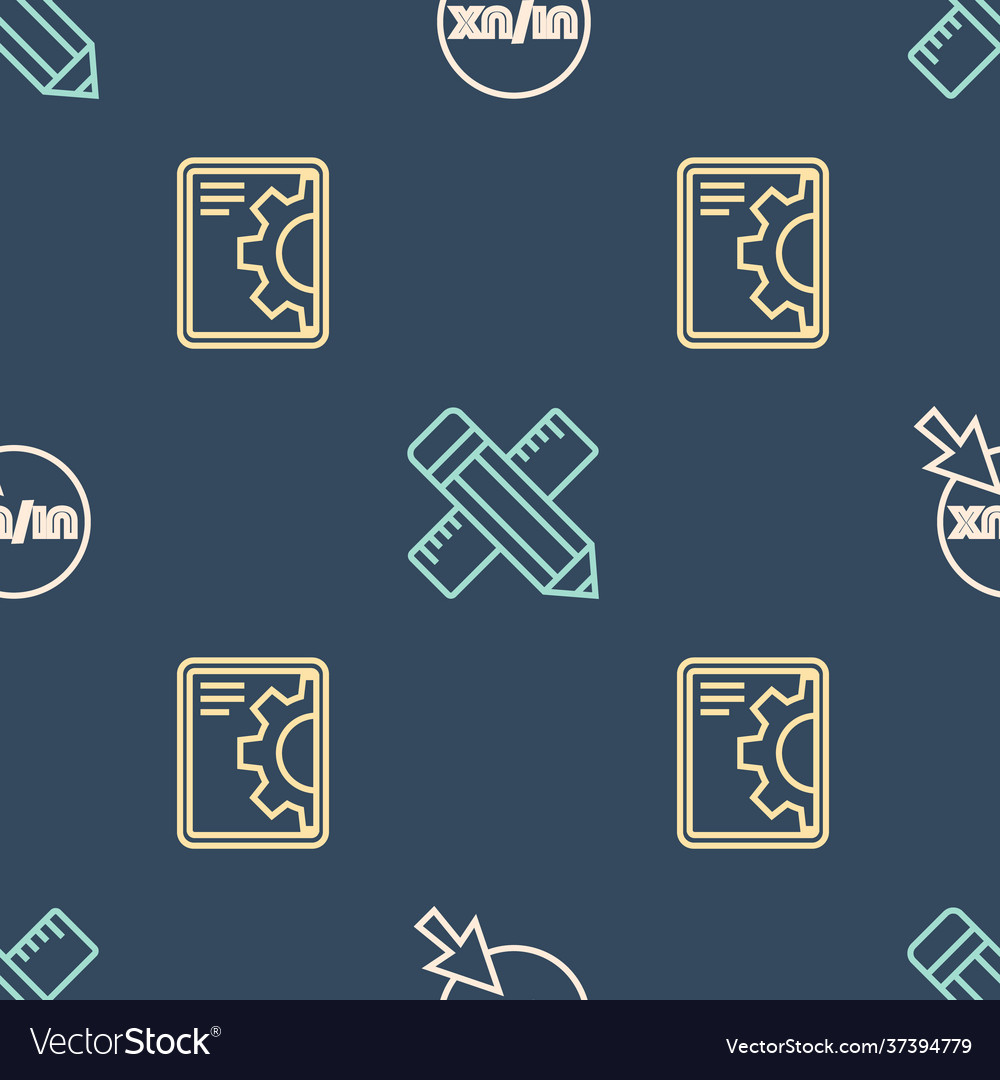 Set line ui or ux design web development Vector Image