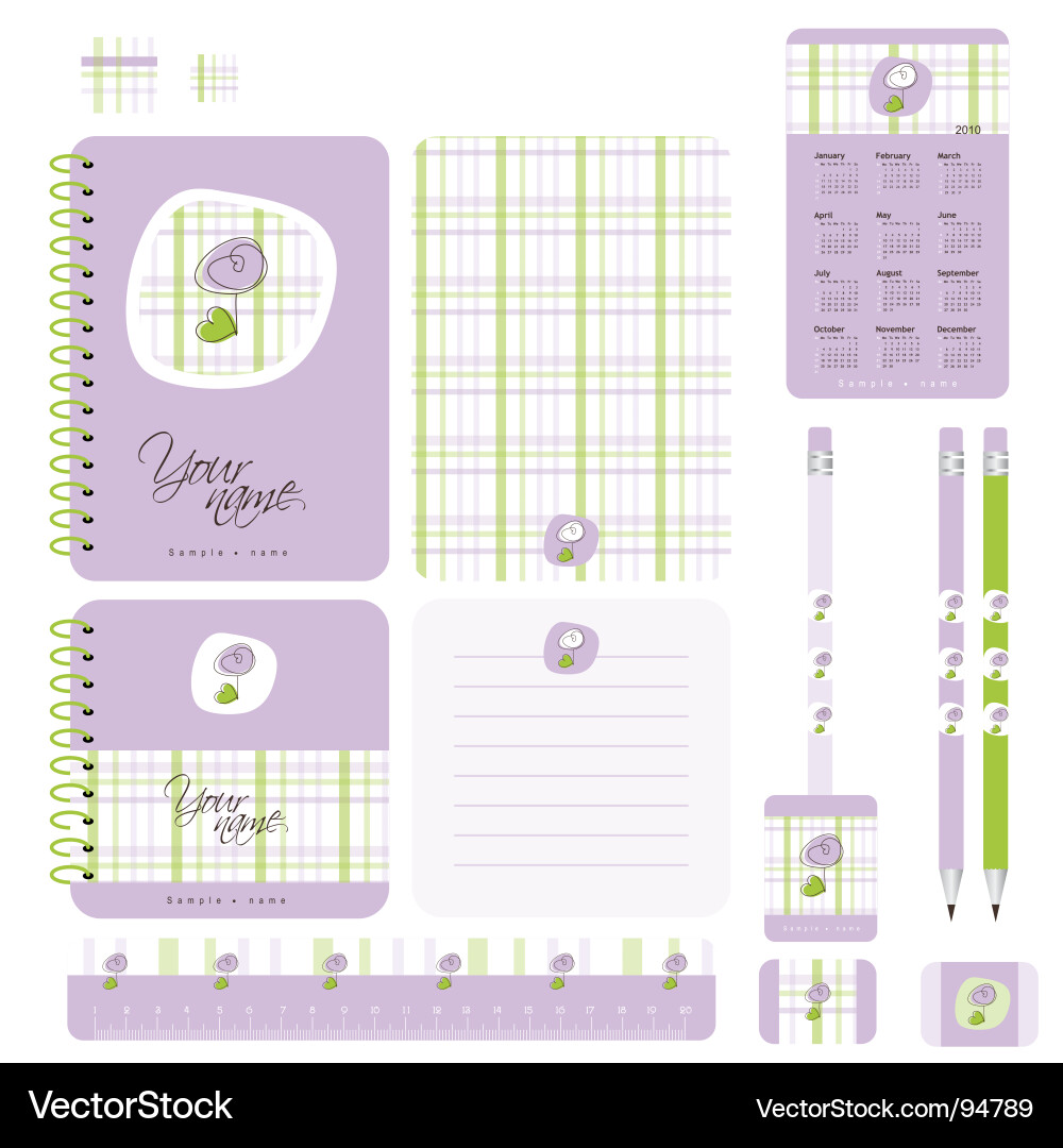 School set Royalty Free Vector Image - VectorStock