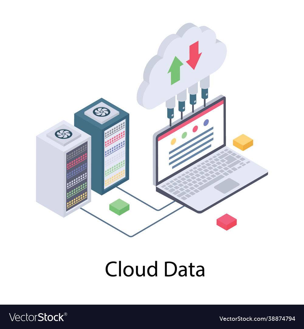 Cloud computing services Royalty Free Vector Image