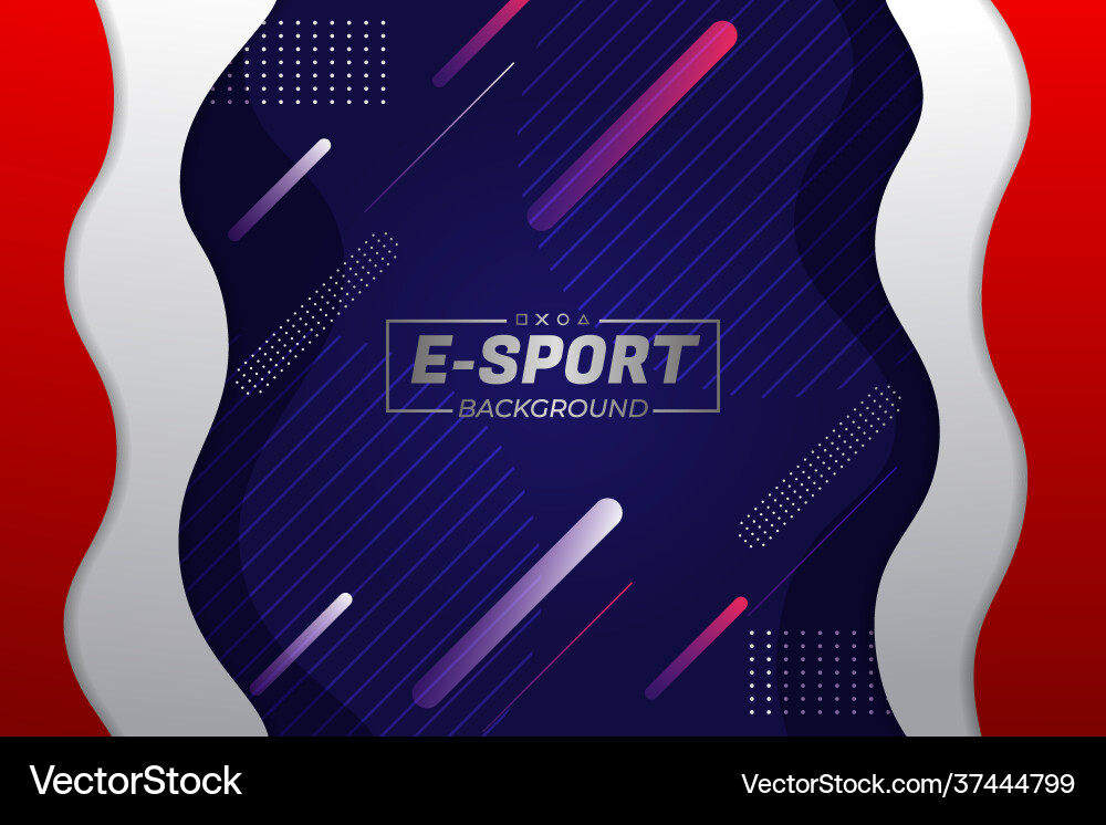 Dynamic fluid shape modern gaming e-sports Vector Image