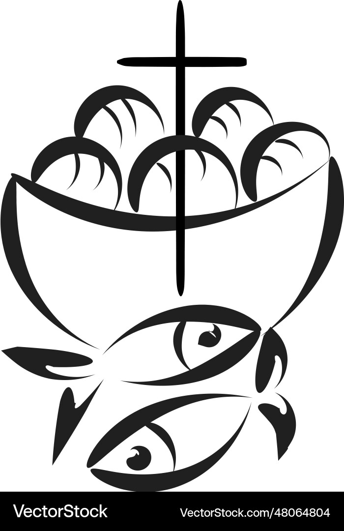 Christian symbol design for print Royalty Free Vector Image