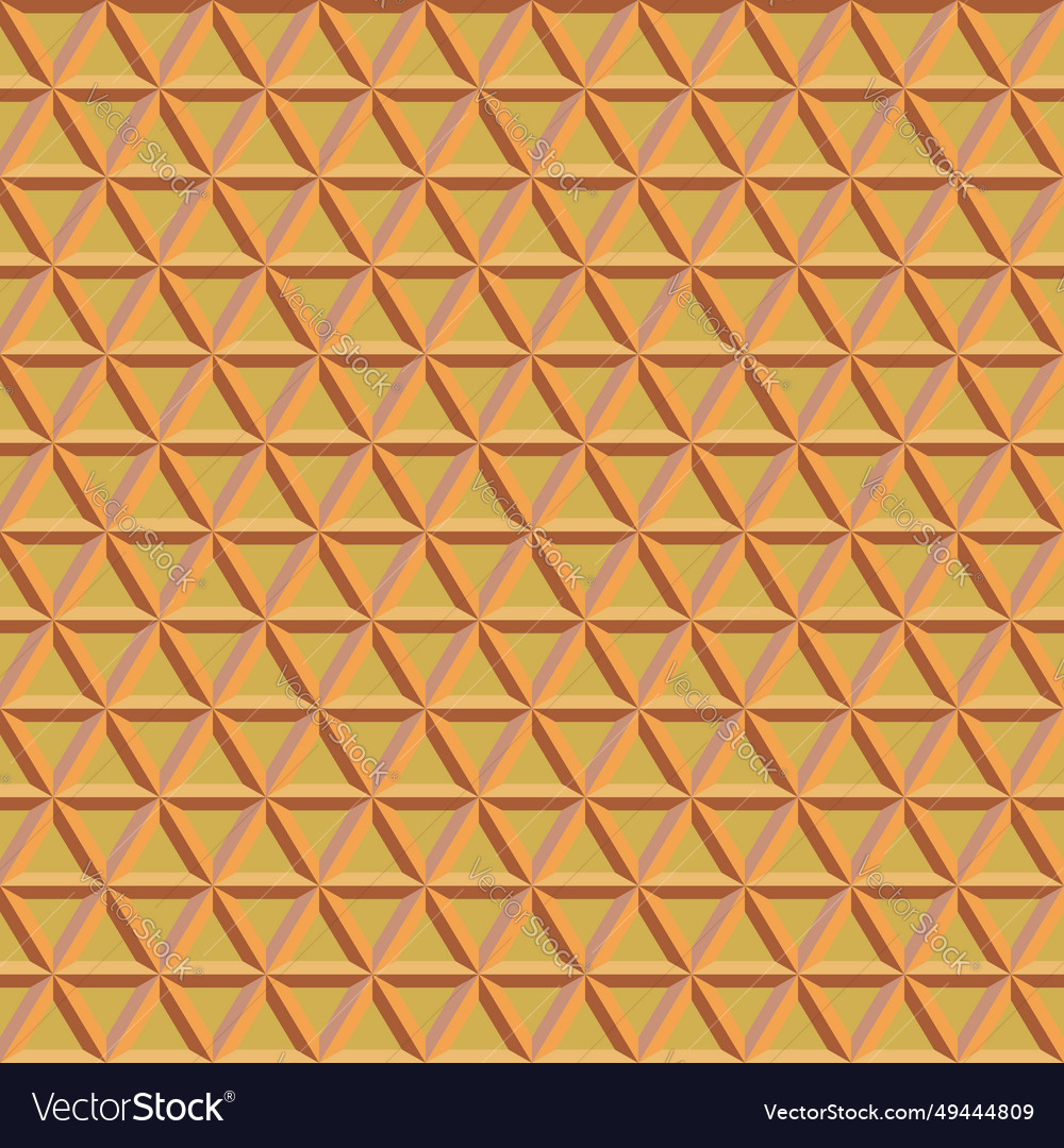 Geometric seamless pattern with 3d elements Vector Image