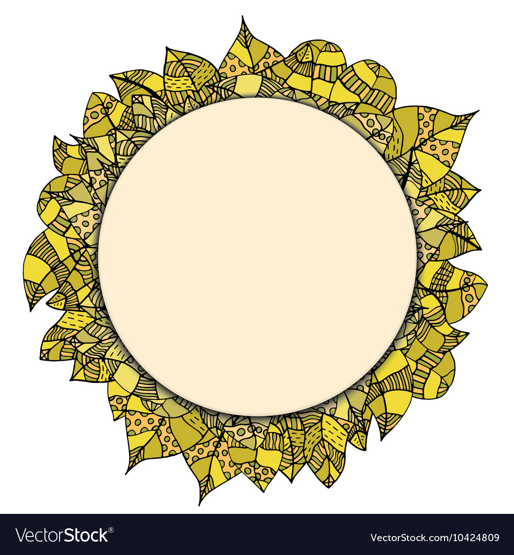 Leaf frame Royalty Free Vector Image - VectorStock