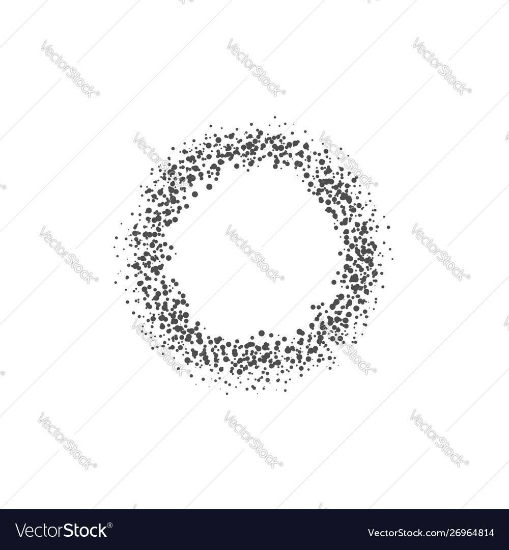 Abstract Dotted Circle Royalty Free Vector Image