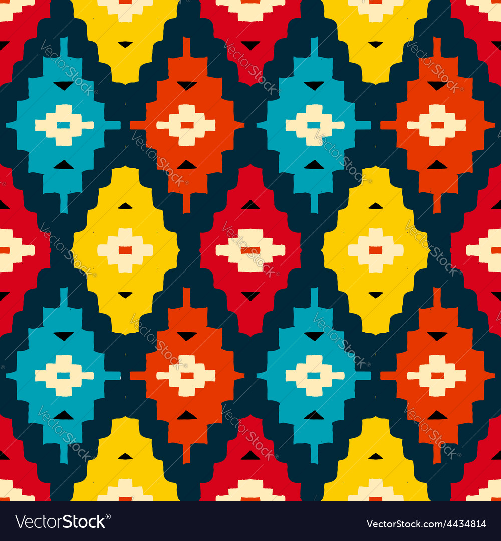 Native american geometric pattern Royalty Free Vector Image