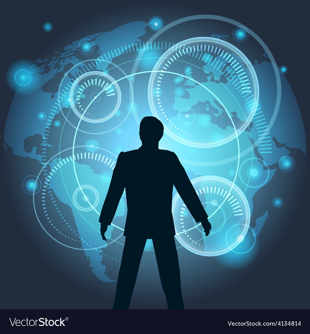 Virtual technology Royalty Free Vector Image - VectorStock