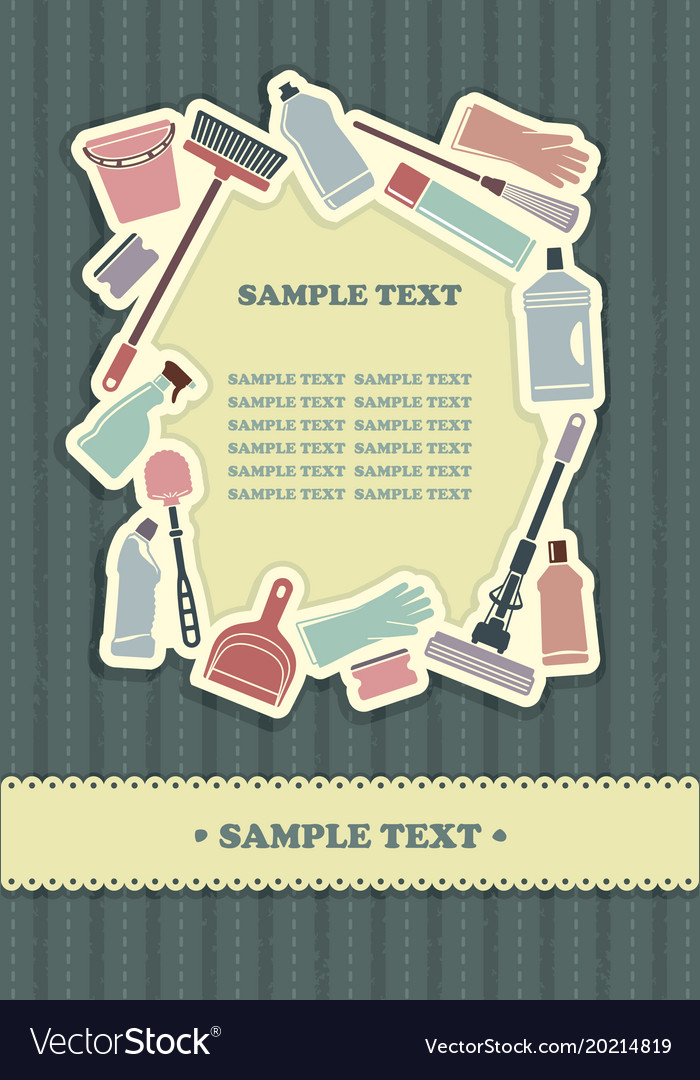 Cleaning background Royalty Free Vector Image - VectorStock