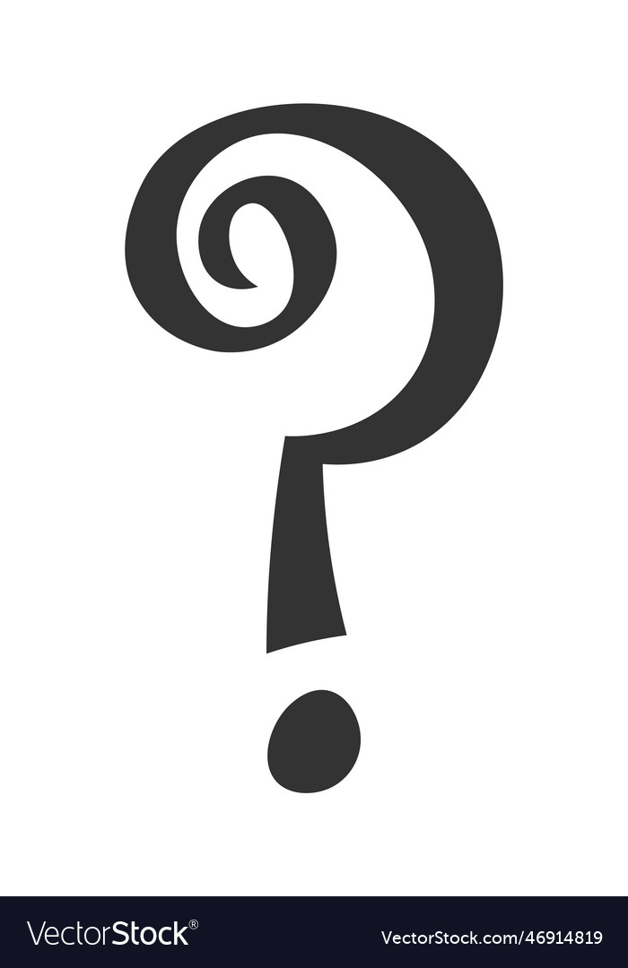 Comic question mark Royalty Free Vector Image - VectorStock