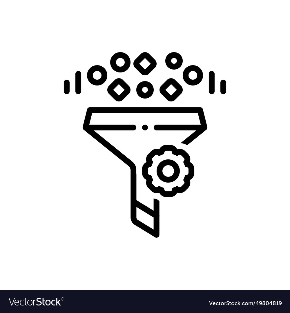 Filtering Royalty Free Vector Image - VectorStock