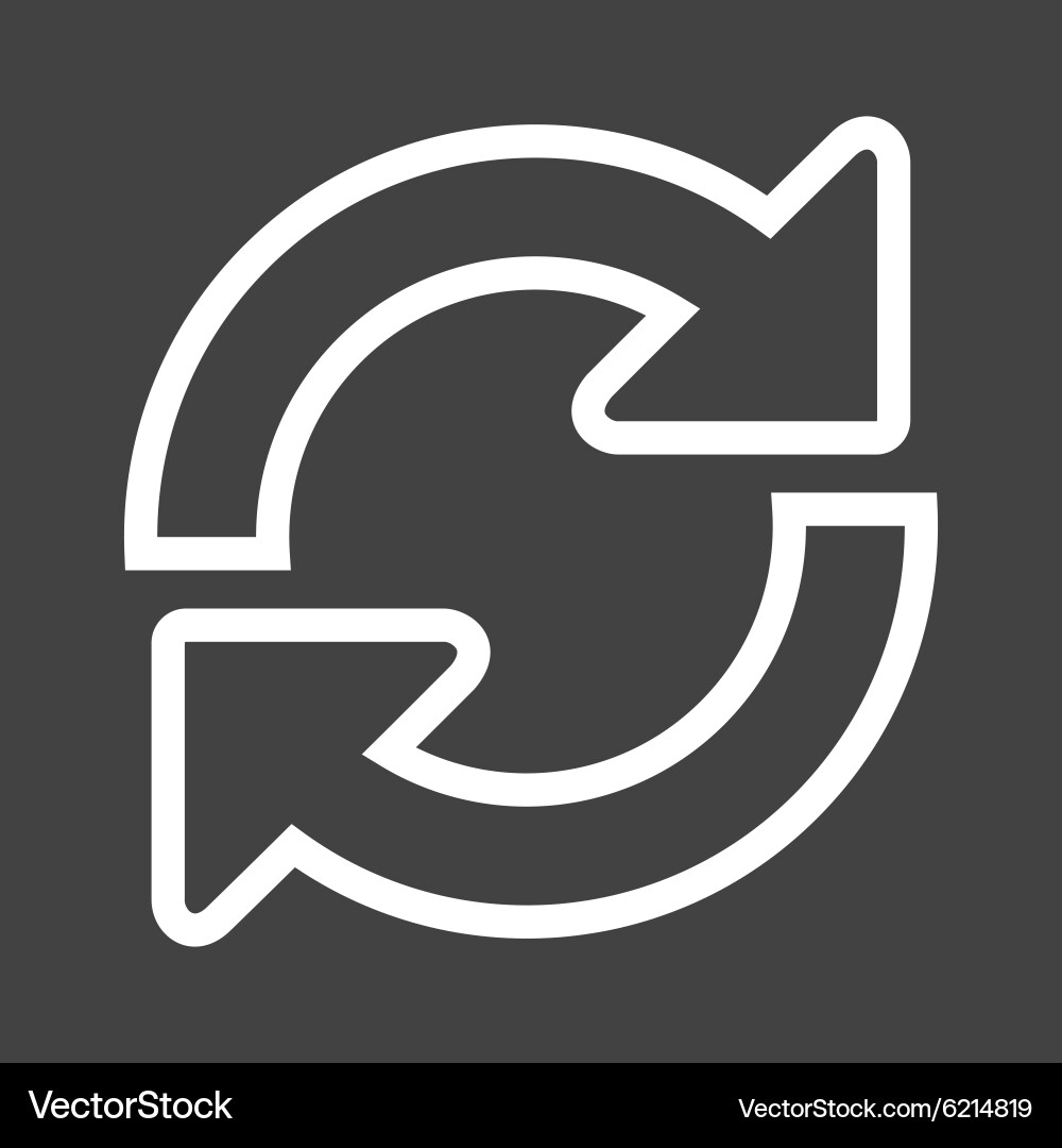 Refresh page Royalty Free Vector Image - VectorStock