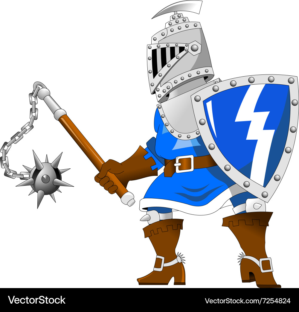 Cute Cartoon Knight Royalty Free Vector Image - VectorStock