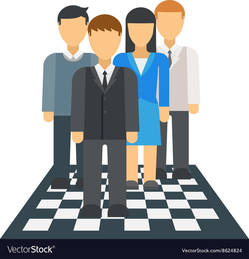 People on chessboard Royalty Free Vector Image People on chessboard Royalty Free Vector Image