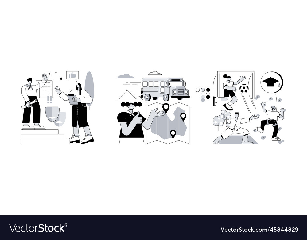 Afterschool activity abstract concept Royalty Free Vector Afterschool activity abstract concept Royalty Free Vector