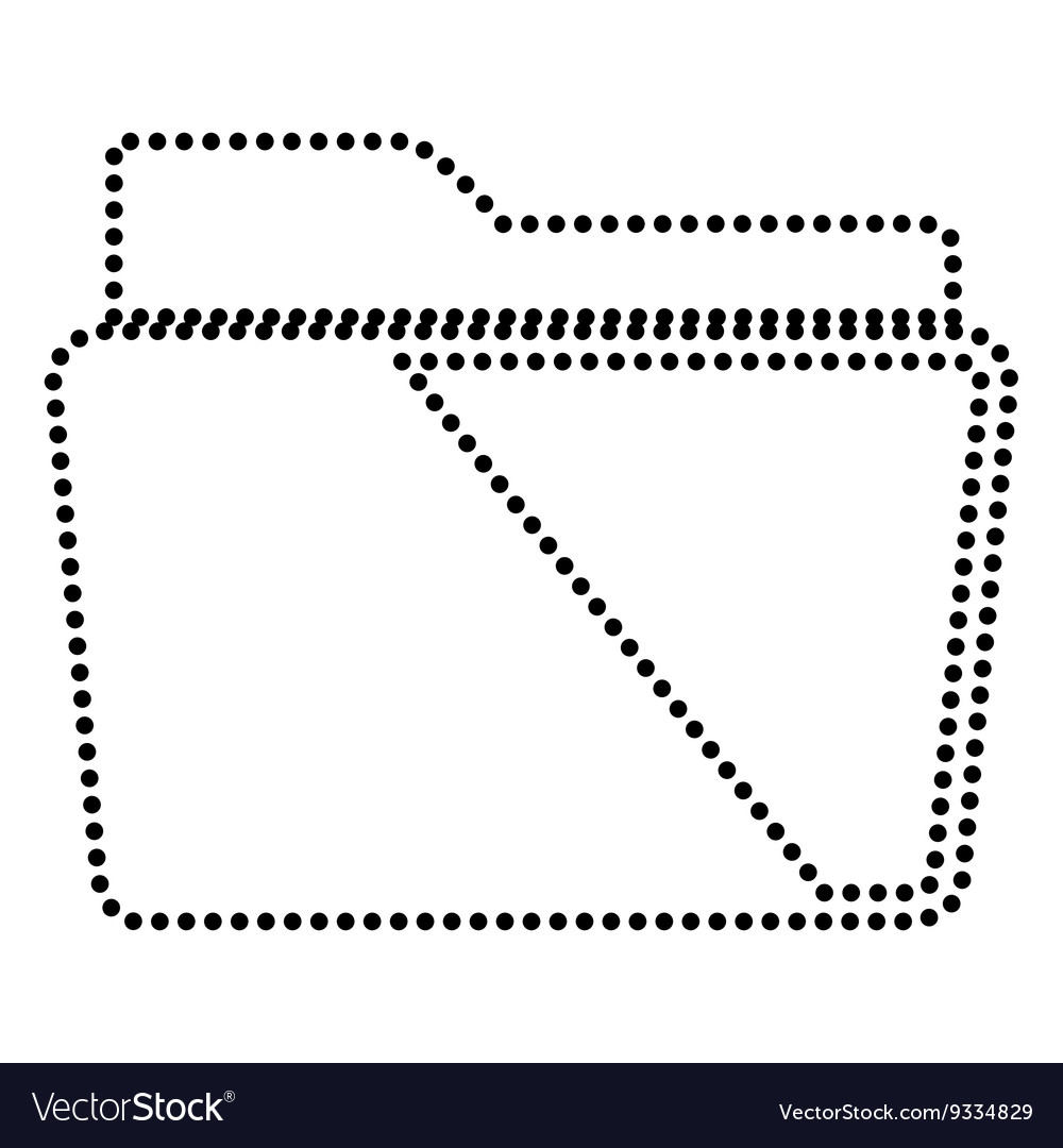 Folder sign Royalty Free Vector Image - VectorStock