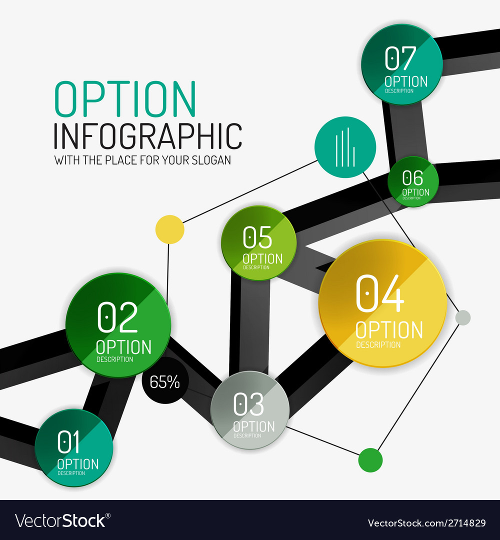 Infographic report template Royalty Free Vector Image
