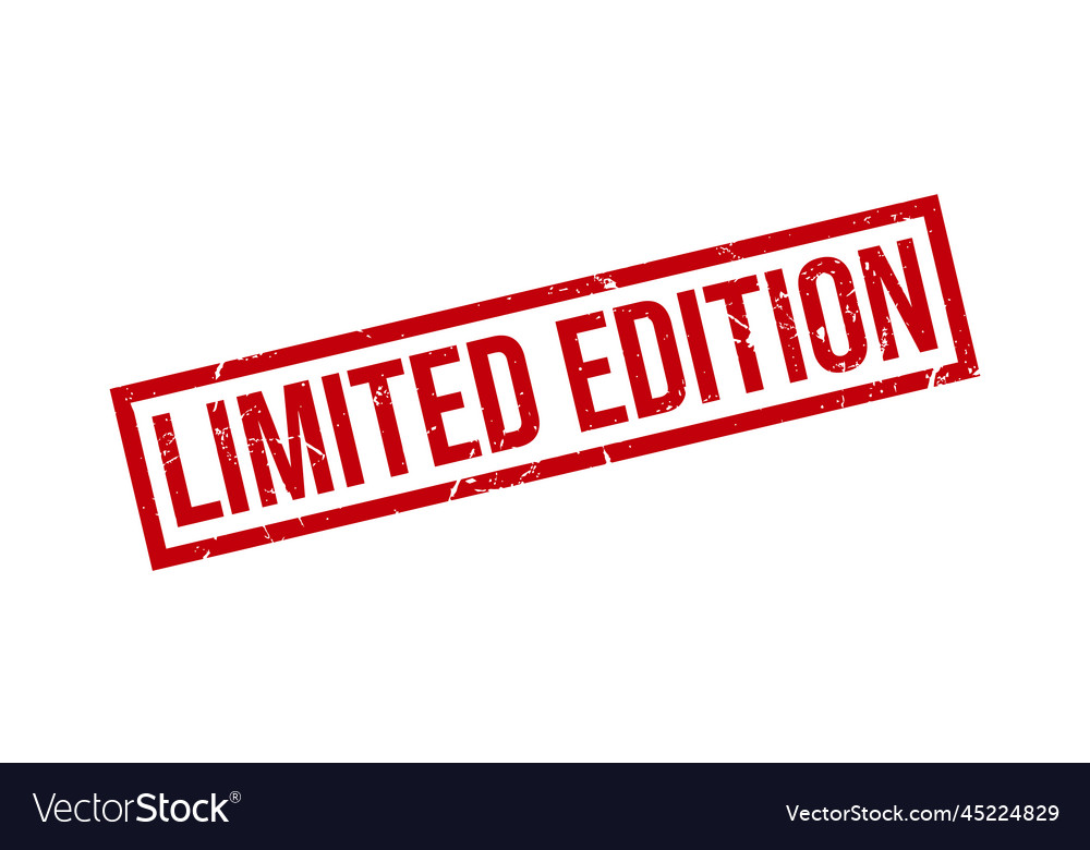 Limited edition rubber stamp seal Royalty Free Vector Image Limited edition rubber stamp seal Royalty Free Vector Image