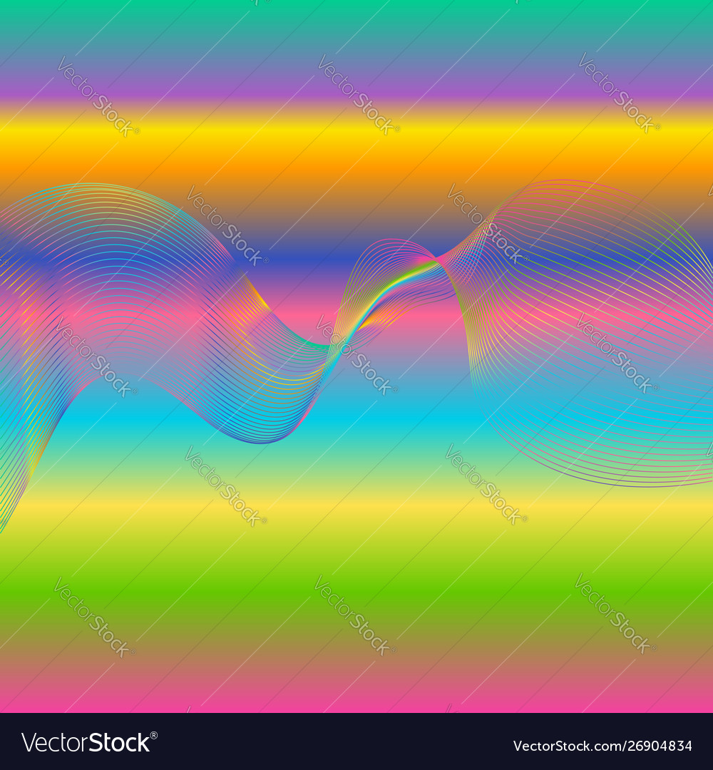 Abstract background with gradient waves Royalty Free Vector