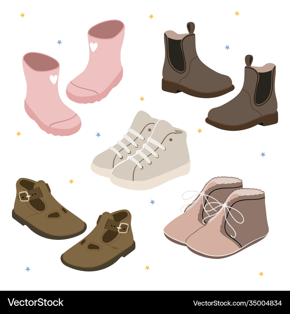 Children fashion Royalty Free Vector Image - VectorStock