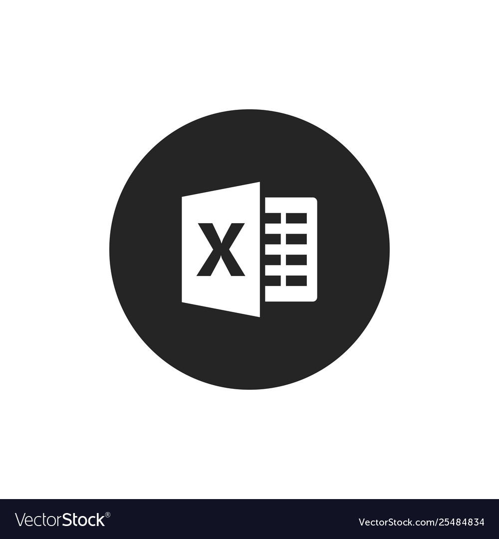 Excel Icon Royalty Free Vector Image VectorStock